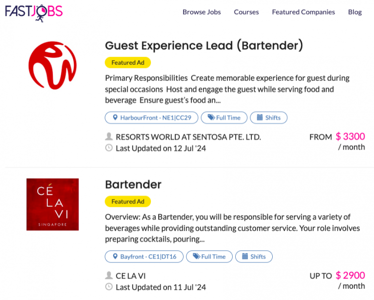 Salary Guide: How Much Can A Bartender Earn In Singapore?